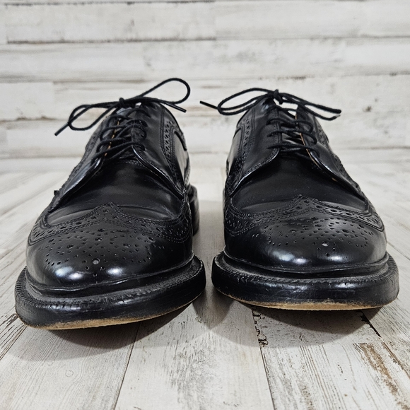 Allen Edmonds | Shoes | Allen Edmonds Macneil Black Longwing Wingtips ...